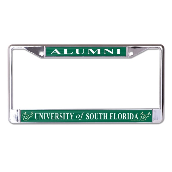 Wincraft | Other | Usf Alumni On Green Background Metal Tag Frame ...